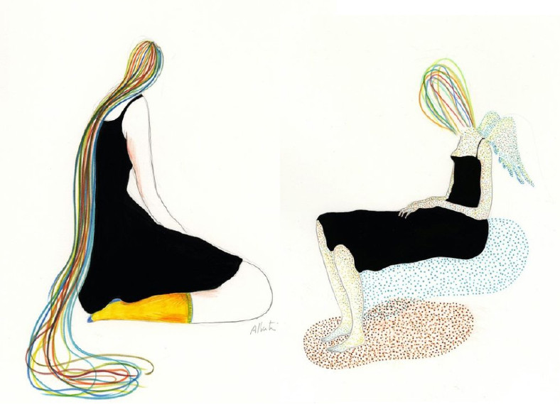 Line and spot in the works of Albertina Zullo