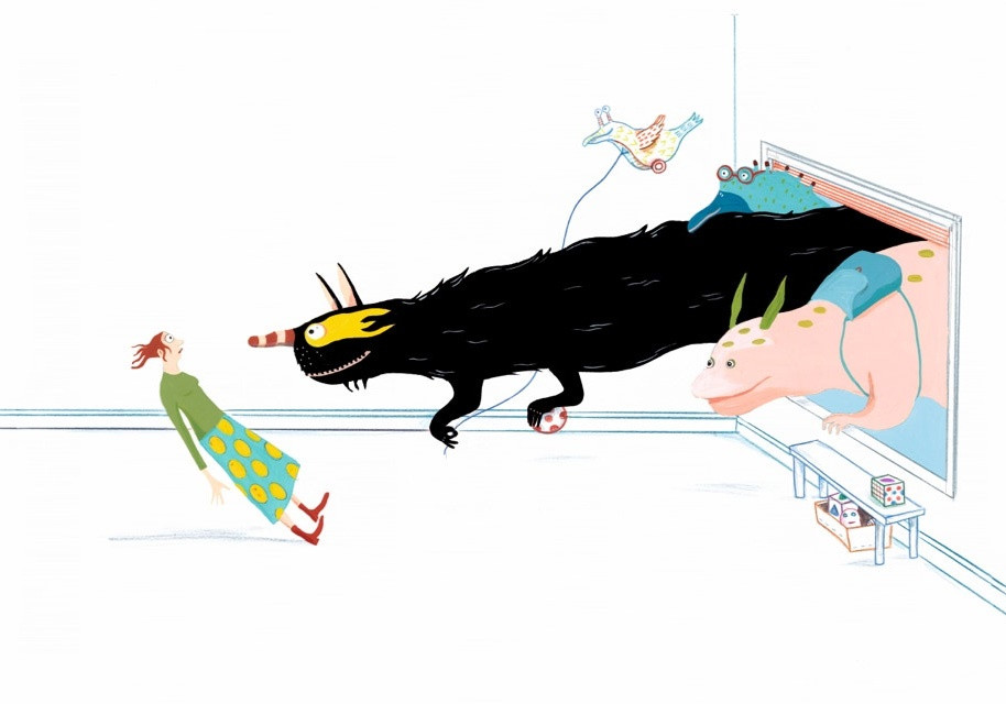 Line and spot in the works of Albertina Zullo